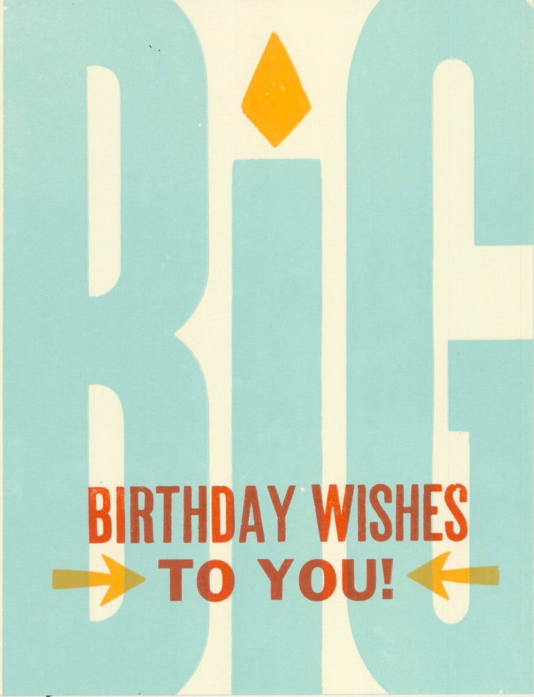 Big Birthday Wishes Card – Hatch Show Print