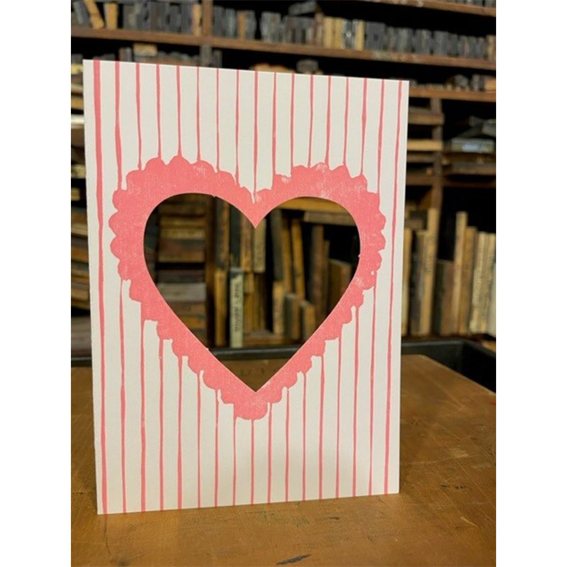 Happy Valentine's Day Die Cut Card – Hatch Show Print