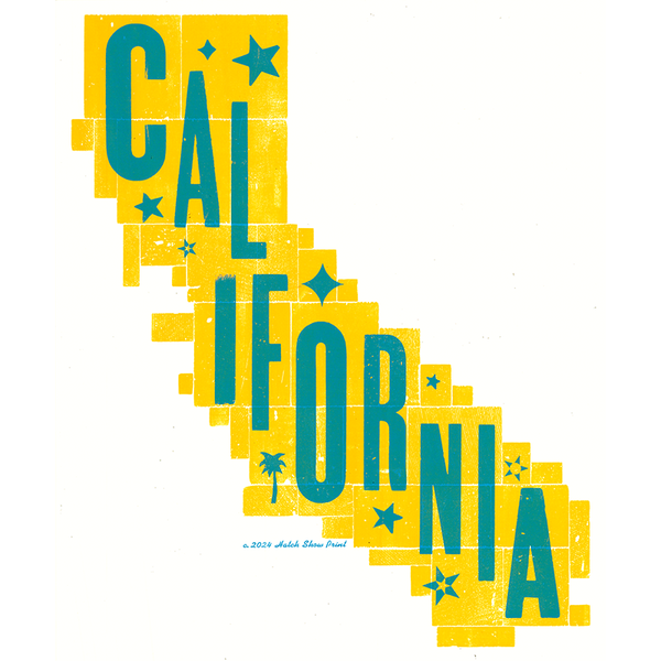 State Poster-California – Hatch Show Print