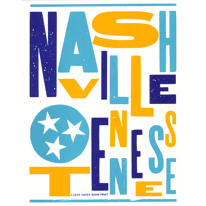 Nashville Scramble Poster – Hatch Show Print