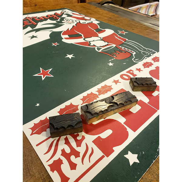 Santa Claus Greetings Print – Hatch Show Print