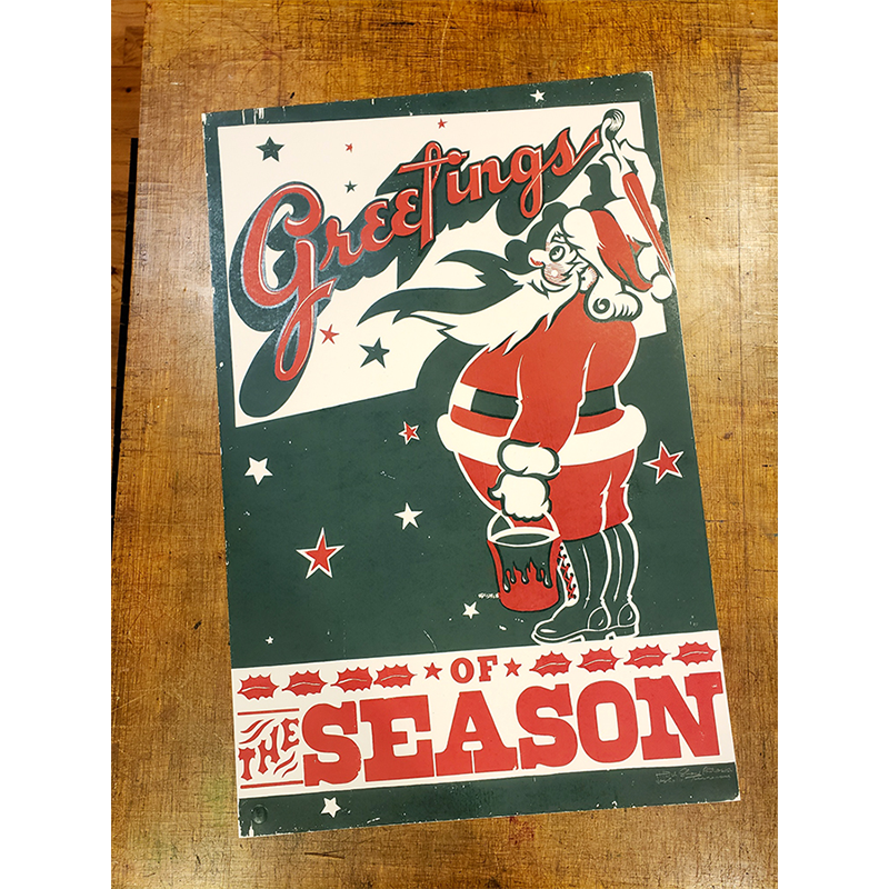 Santa Claus Greetings Print – Hatch Show Print