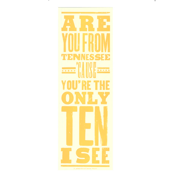 The Only Ten I See Poster – Hatch Show Print