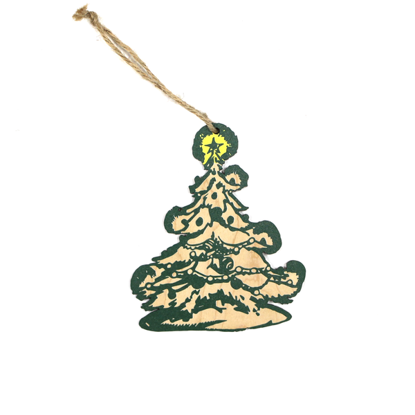 Christmas Tree Wooden Ornament – Hatch Show Print