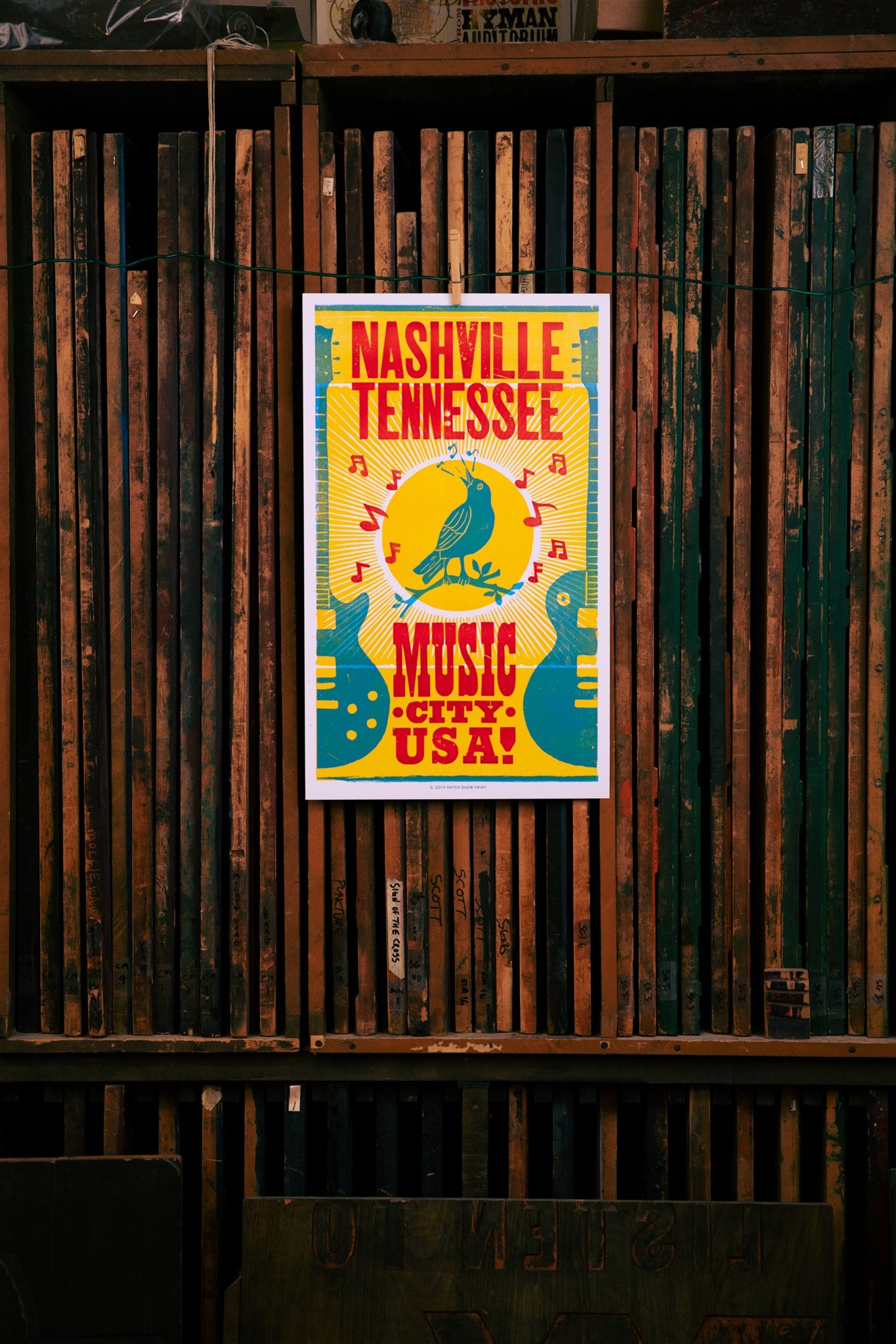 Bluebird Music City Poster – Hatch Show Print