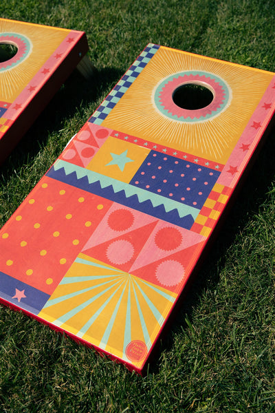Hatch Sunburst Cornhole Set Hatch Show Print