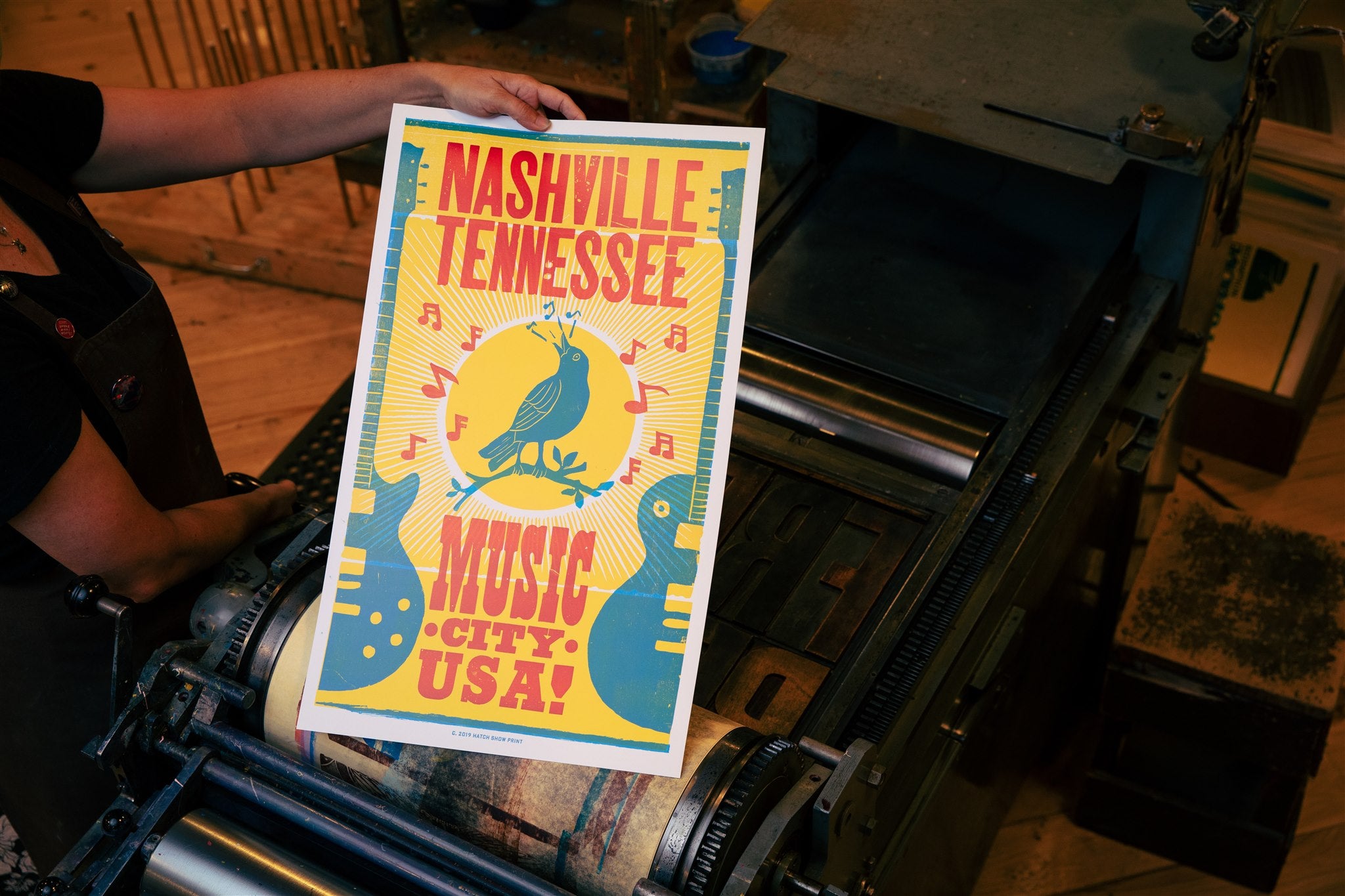 Bluebird Music City Poster – Hatch Show Print