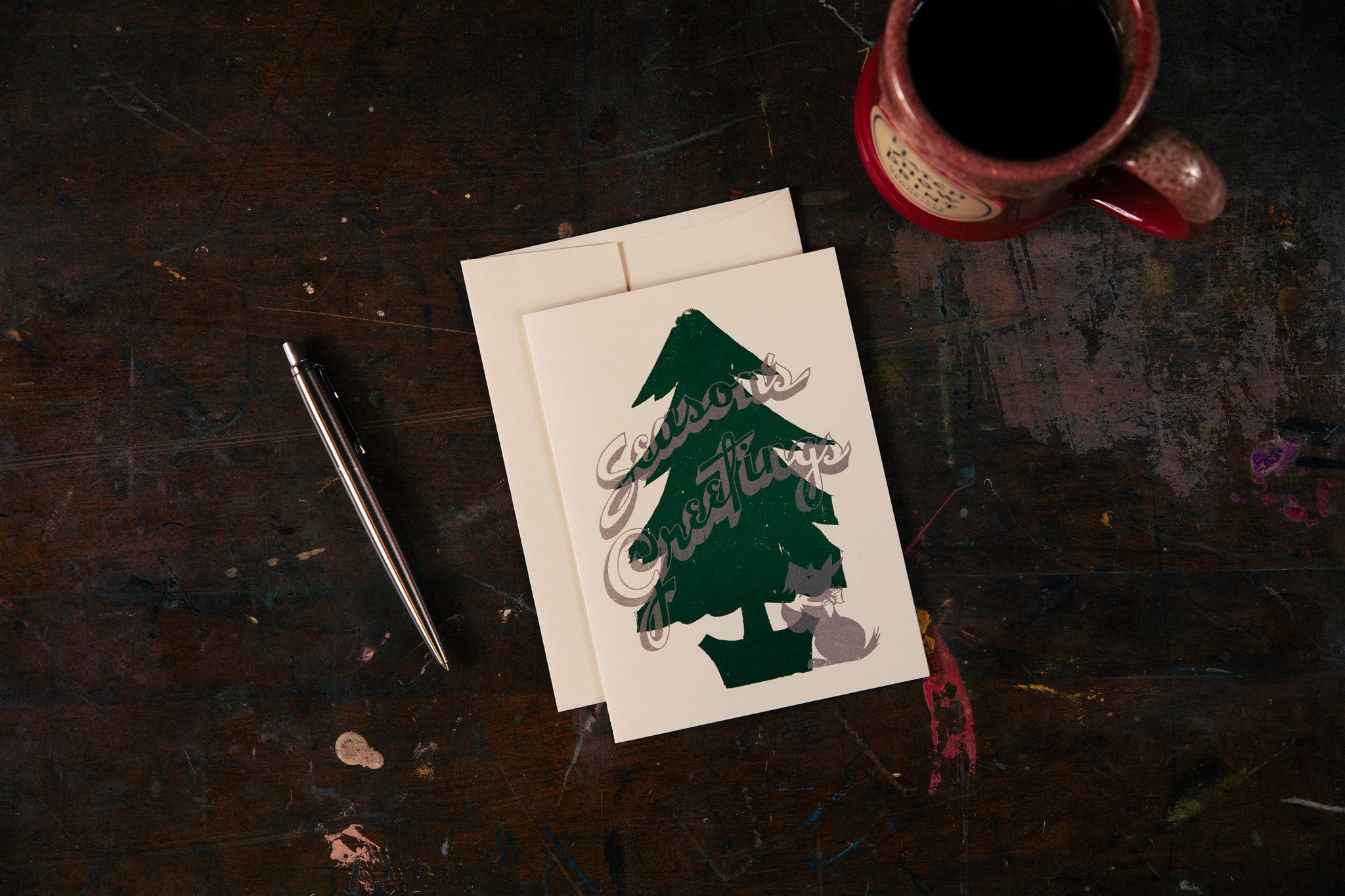 Dog Season's Greetings Card – Hatch Show Print