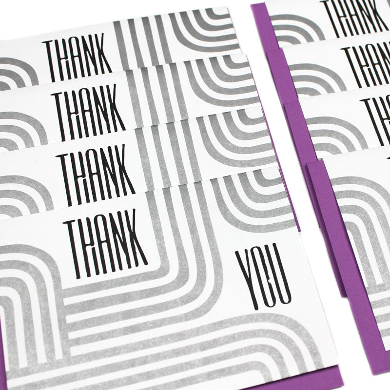 Thank You Stripes Boxed Card Set – Hatch Show Print