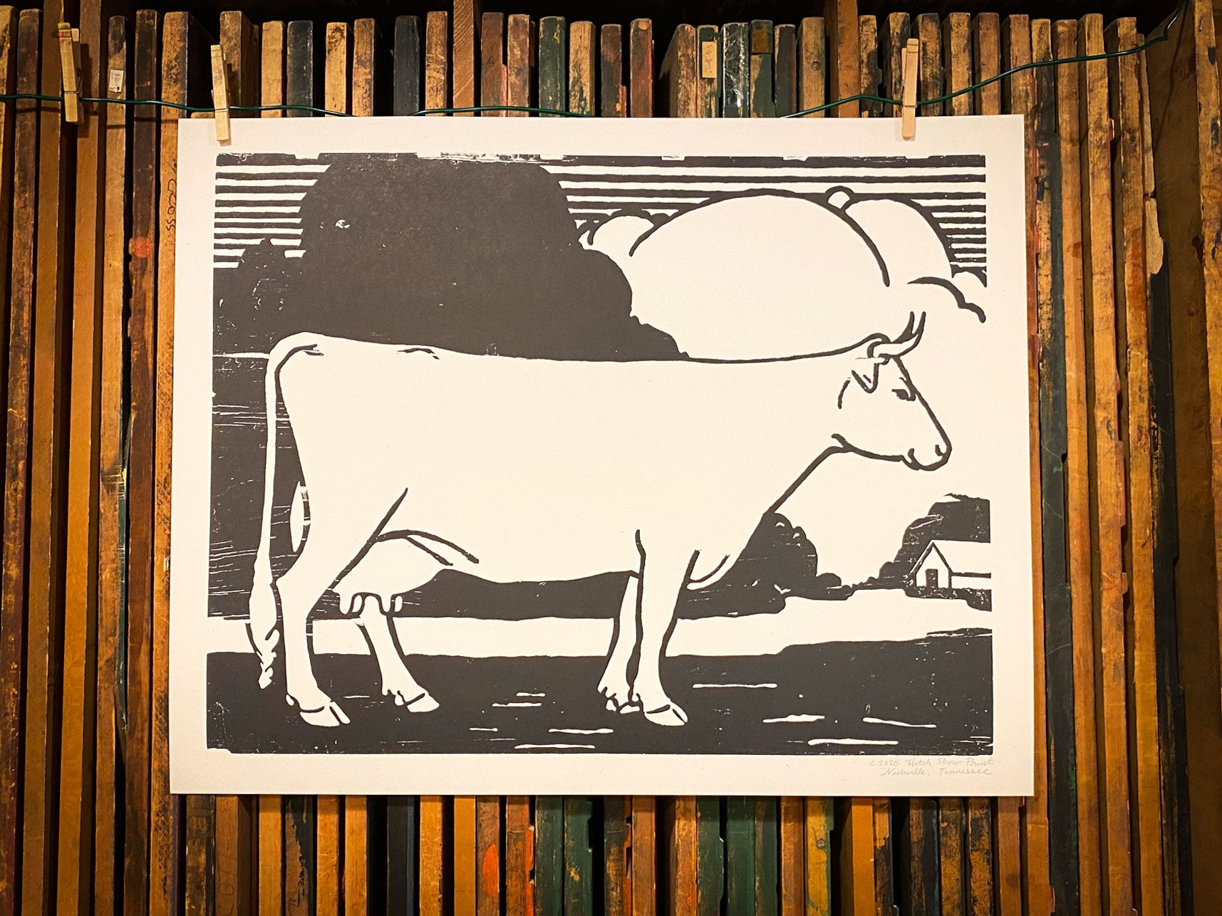 Barnyard Cow Print – Hatch Show Print